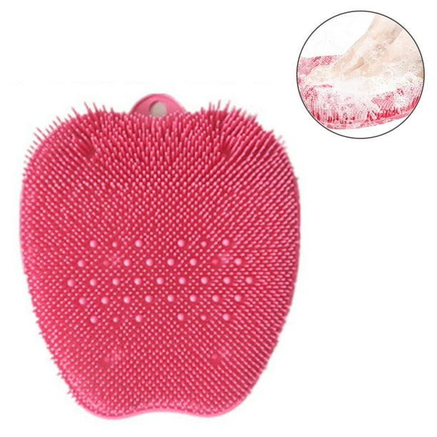 Larger Shower Foot Scrubber Mat with Non-Slip Suction Cups- Cleans ...