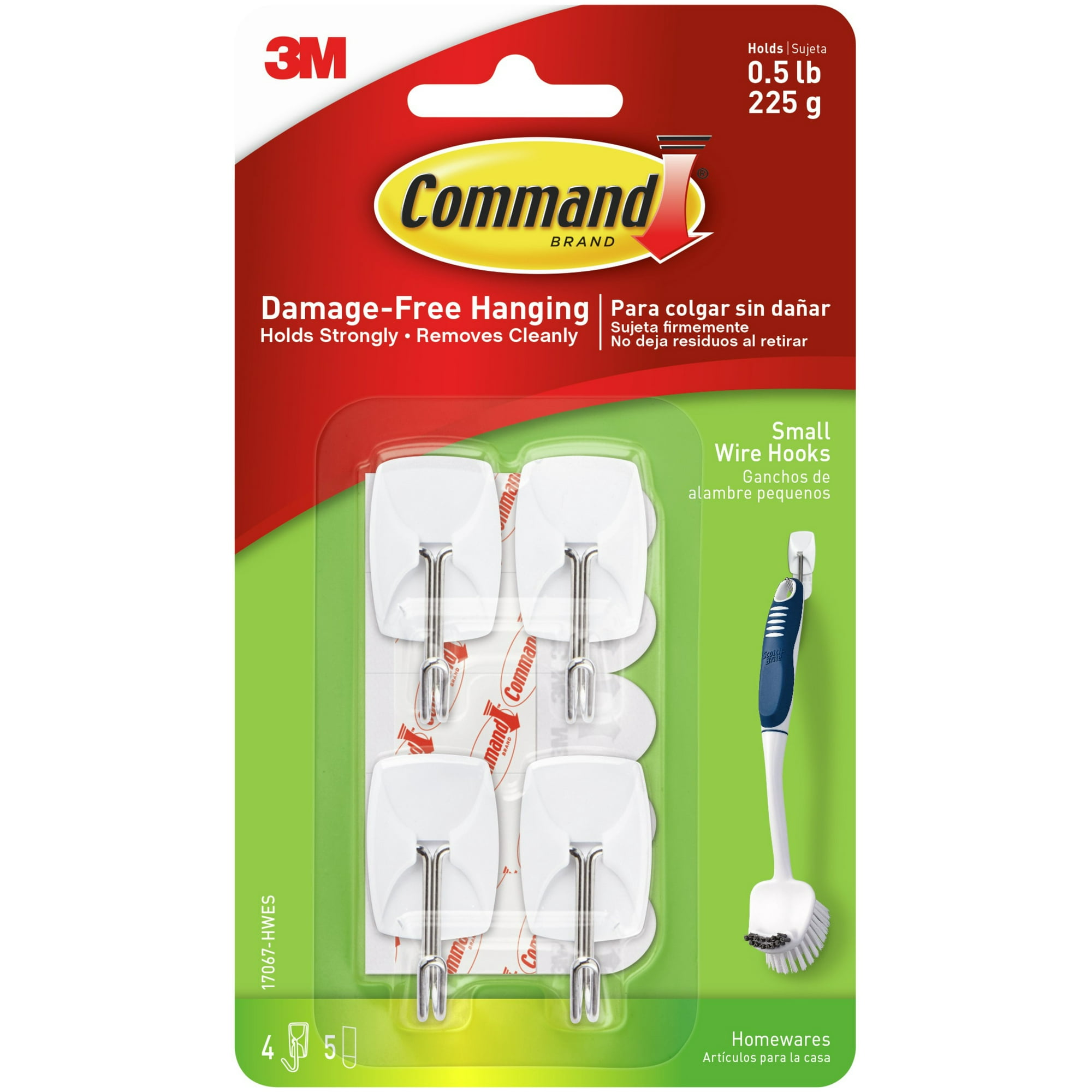Click here for 3m Command Small Wire Hooks 4/Pkg-White 4 Hooks &... prices