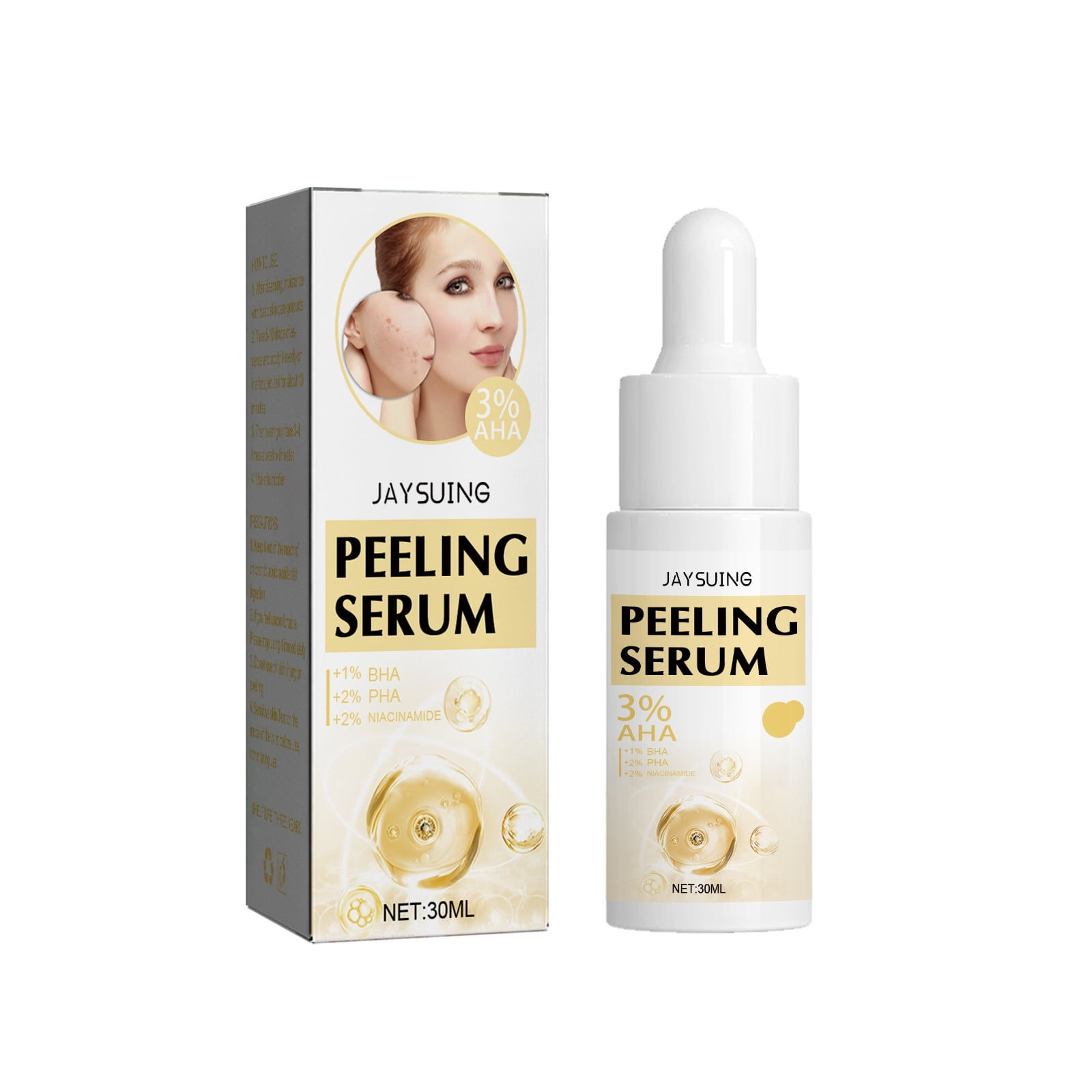 esencias Jaysuing Suero exfoliante Jaysuing de 30ml, limpiador de cutículas, calmante para ...