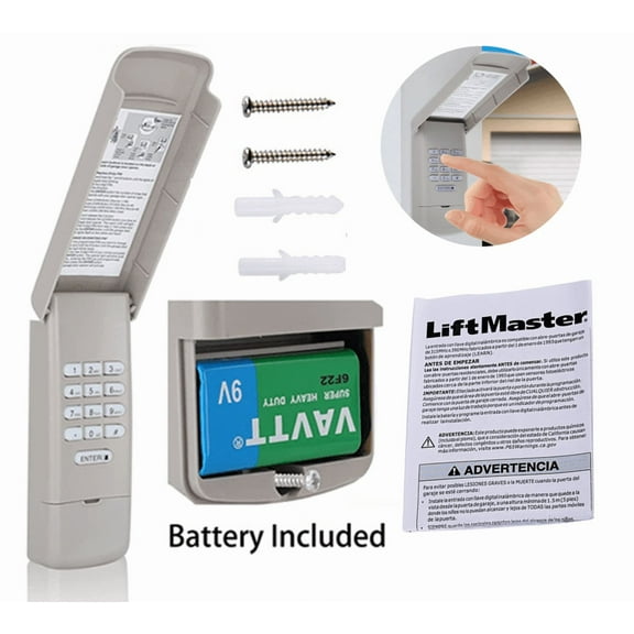 LiftMaster 878MAX Garage Door Keypad, Wireless Keyless Entry, Battery ...
