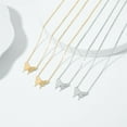 AUNOOL Butterfly Necklaces for Women 14K Gold Plated Dainty Initial ...