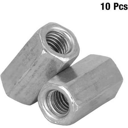 HUSERYT M6 long shank hex coupling nut, female thread, straight thread ...