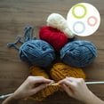 Plastic Round Rings Locking Stitch Marker for Knitting Tool Mixed Color ...