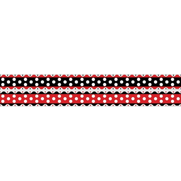 Barker Creek Double-Sided Border, Just Dotty Border for Bulletin Boards ...
