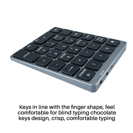 Wireless Numeric Keyboard 28 Keys Home Wireless Bluetooth USB ...
