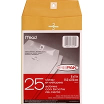 Mead Heavyweight Large Clasp Envelopes, 9x12 inch, 20 Count - Walmart.com