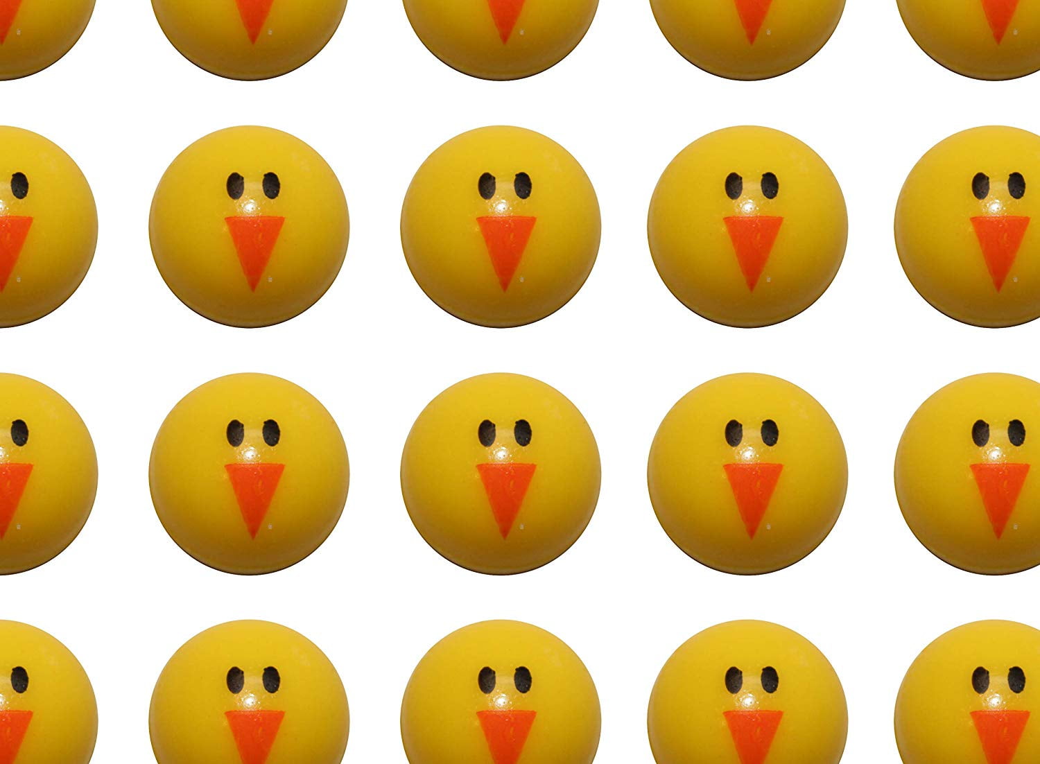 48 Cute Chick Bouncy Balls - Easter - Small Novelty Prize Toy - Party ...