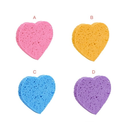 Pack of 10 Skin Cleansing Sponge Deep Clean Cellulose Facial Sponge ...