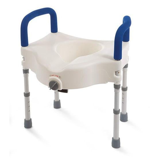 Cardinal Health™ Heavy Duty Raised Toilet Seat, with Lock, 600 lb ...