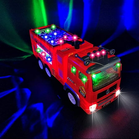 Luminous Fire Truck for Kids Fire Truck Toys with Light Sound Fire ...