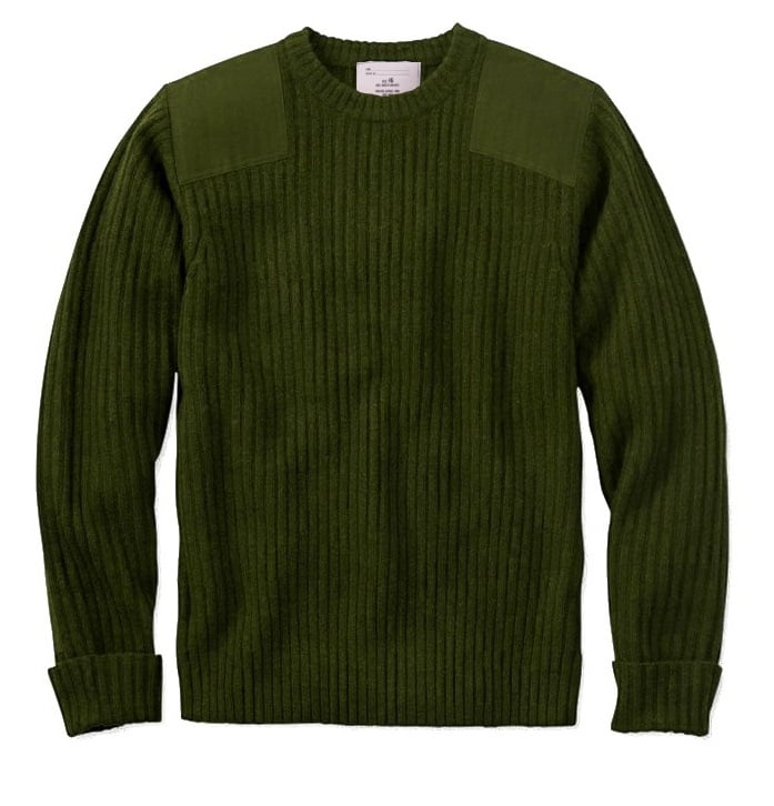 Sweater, GI Commando, Wool, USMC, OD, No Epaullettes, Size 44 - Walmart.com