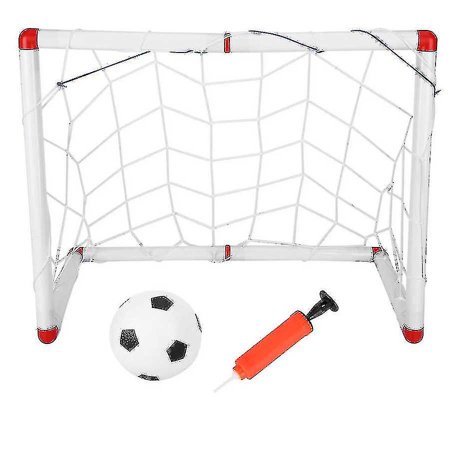 86cm Folding Mini Football Soccer Goal Post Net Set With Pump Kid ...
