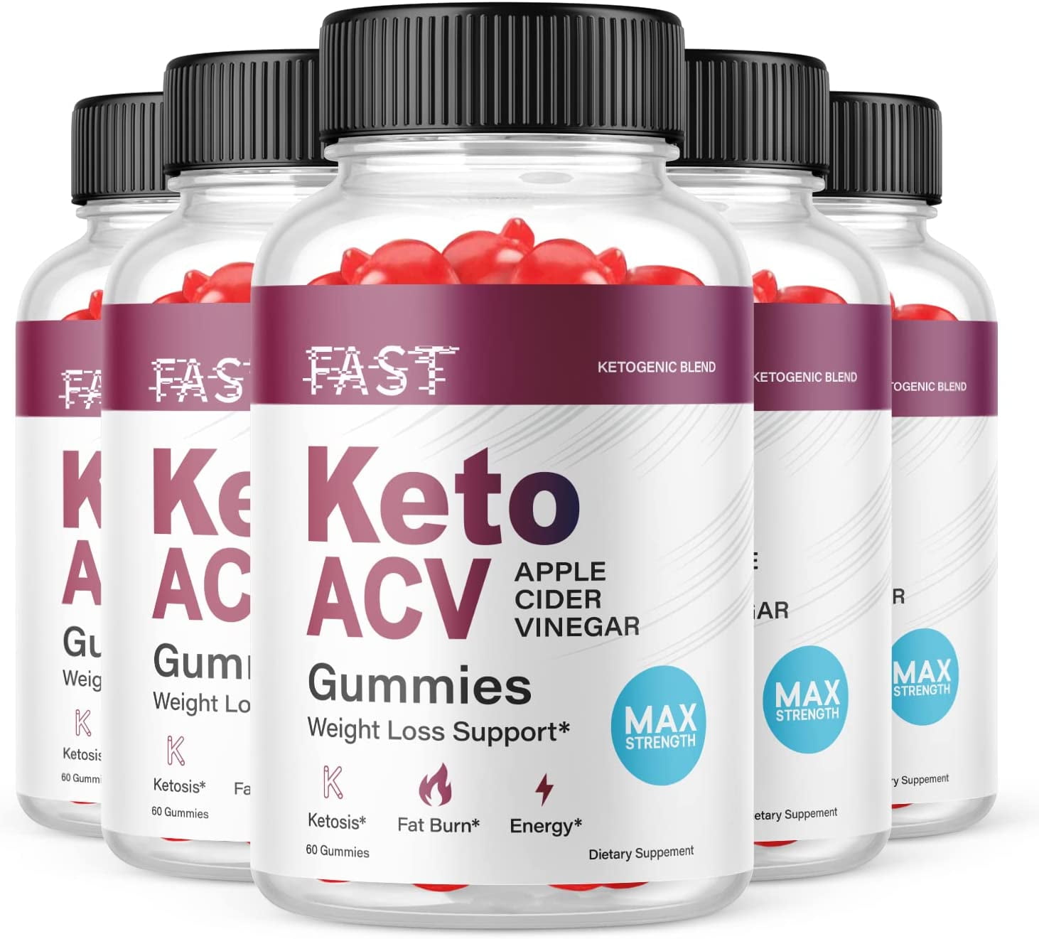 (5 Pack) Fast Keto ACV Gummies - Supplement for Weight Loss - Energy ...