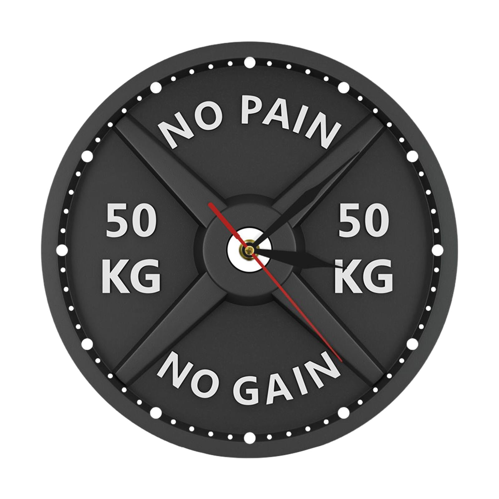 Click here for Bunblic Barbell Wall Clock Modern Quiet 12 Inch De... prices