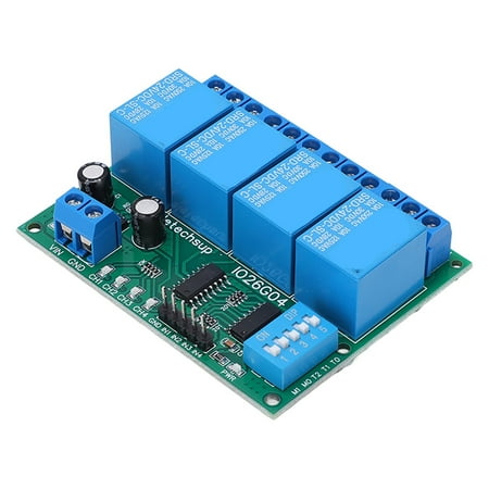 LAFGUR Relay Module 4 Channel Control Board Switch Controller DC 24V Accessory For Electronics ...