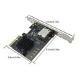 10Gbps PCIE3.0 4X RJ45 Gigabit Servers Networking Card RTL8127AT Chip ...