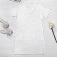 Aquarium Life Loose Pocket Dress Print Short Sleeve Dresses V Neck
