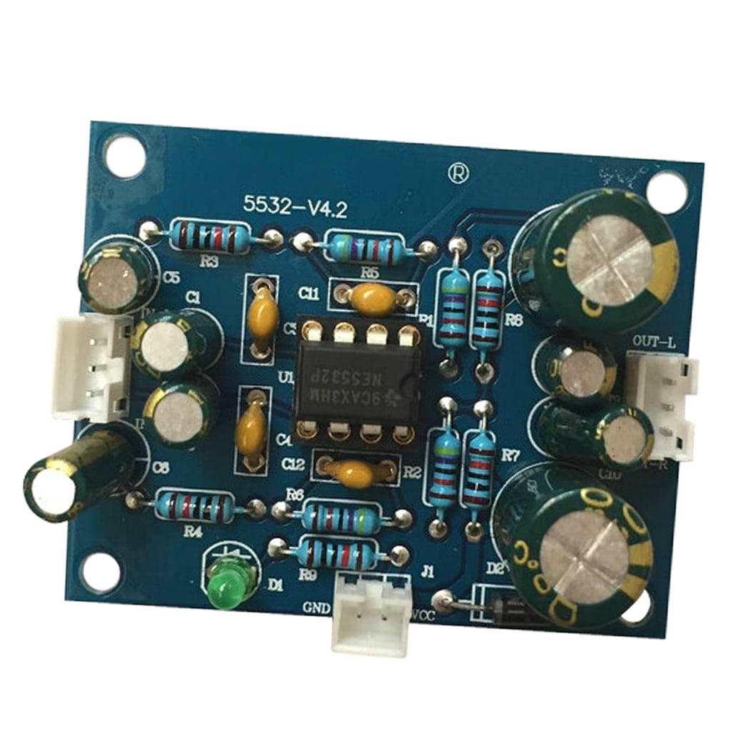 12V-35V Digital Stereo Audio Pre-amplifier Board 5532 Op Speakers DIY ...