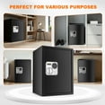 Bonsaii 2.5 Cubic Feet Safe Box, Key Lock, Document and Jewelry Storage ...