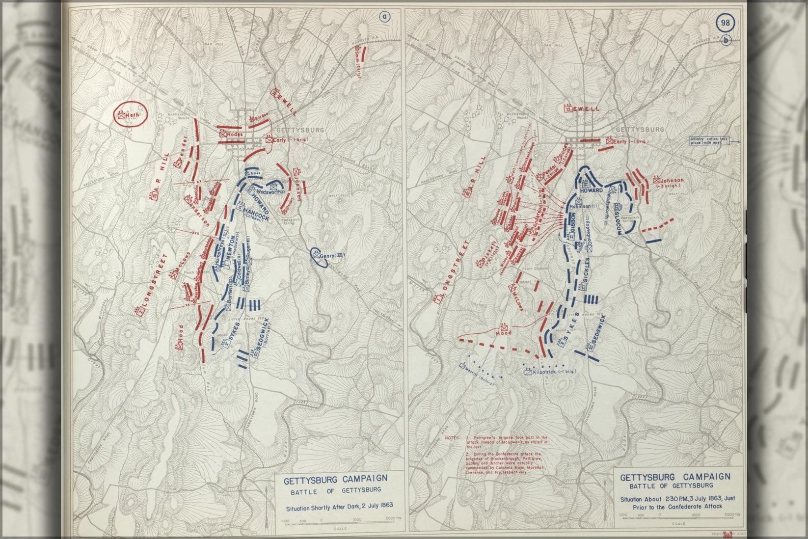 24"x36" Gallery Poster, battle map of Gettysburg Campaign, 1863 P3 ...