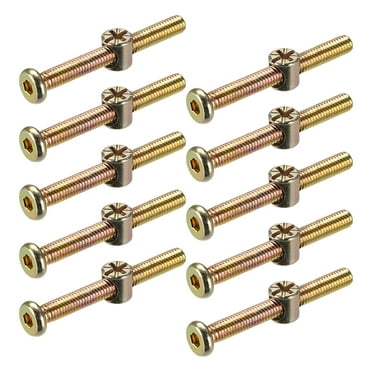 Uxcell 6 Set Bunk Bed Bolts and Nuts, M8x60mm Hex Drive Socket Cap ...