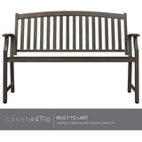Grand Patio Garden Bench, Outdoor Benches with Back, Painted with Wood ...