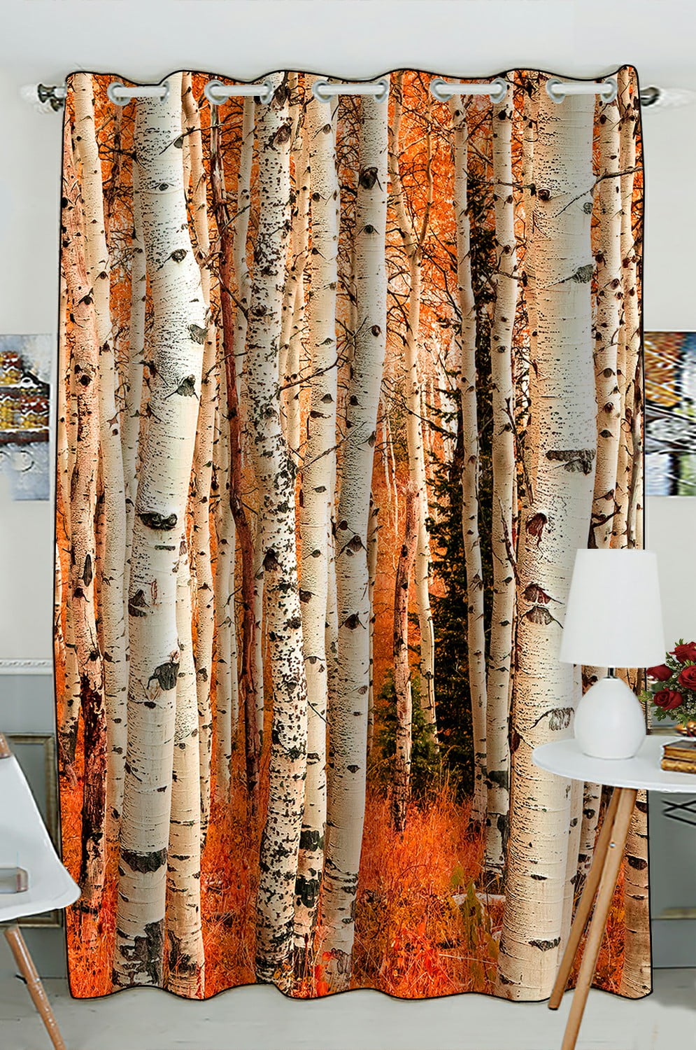 ECZJNT Fall color in an aspen glade Utah USA Blackout Window Curtain ...