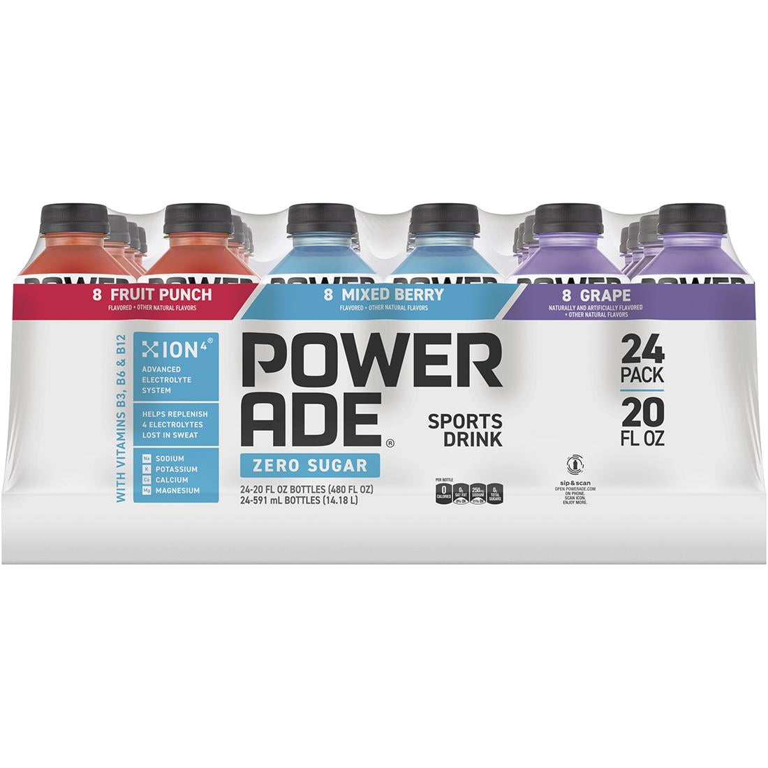 Buy Powerade Zero Calorie Sports Drink, 24 ct.20 oz Online in India ...
