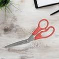 Westcott Value 8" Stainless Steel Scissor, Red, Pointed Scissor, High ...