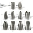 Cake Decorating Icing Piping Tip Set, 10 X-Large Decorating Tips ...