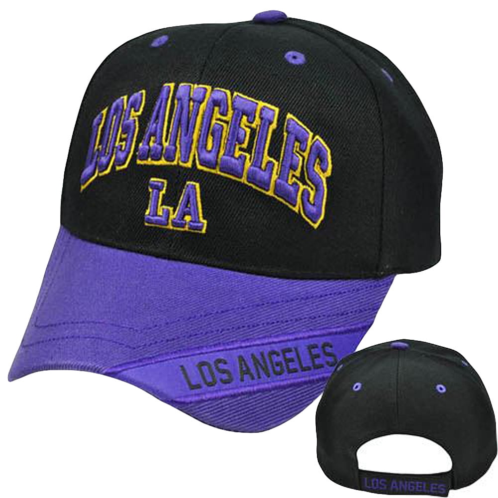LA Los Angeles Cali Hollywood Cap Hat Acrylic Adjustable Curved Bill ...