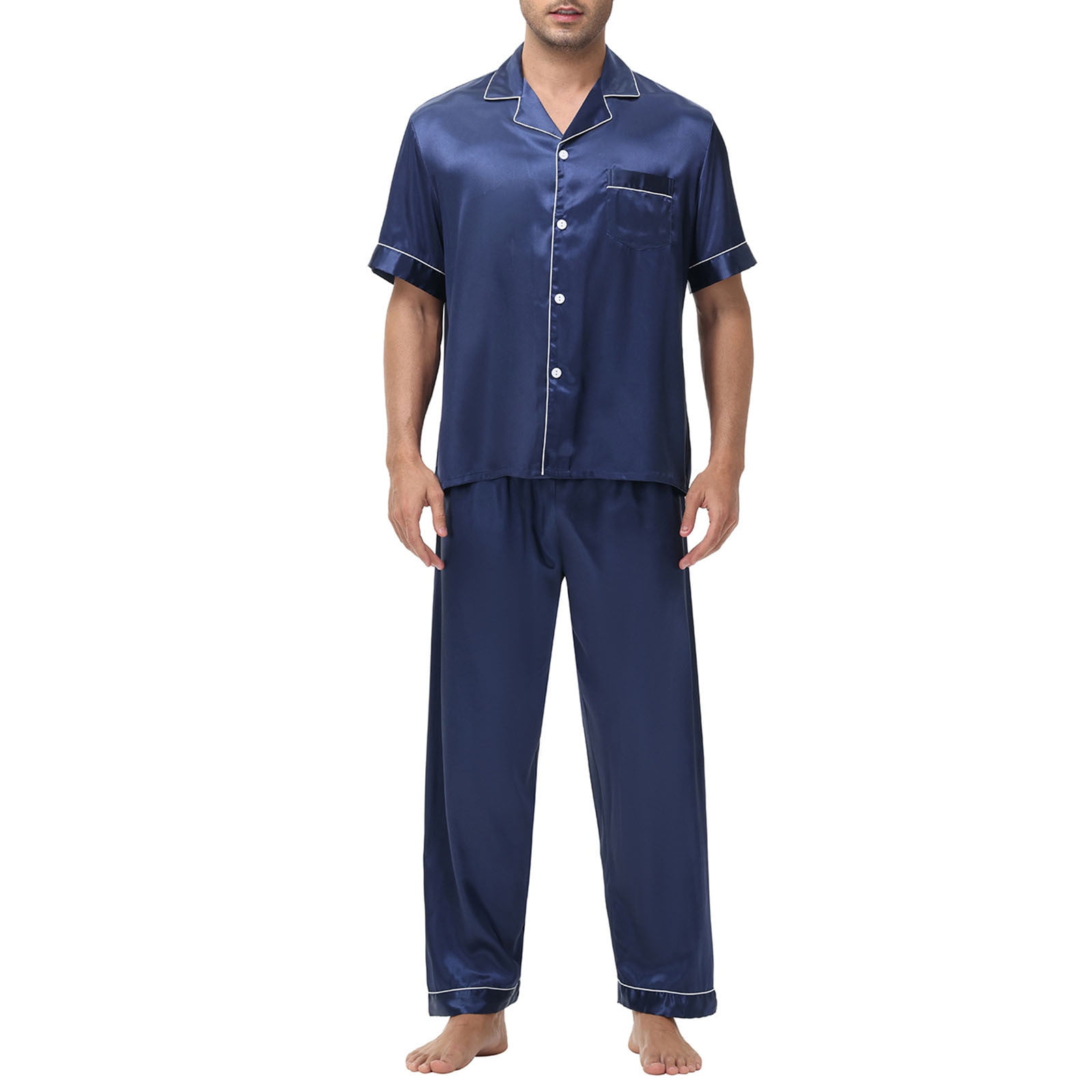 Click here for Yuyuzo Mens Pajamas Sets Short Sleeve Button Down... prices