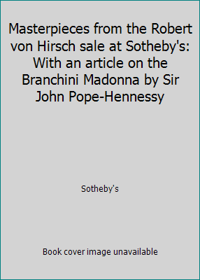 Pre-Owned Masterpieces from the Robert von Hirsch sale at Sotheby's ...