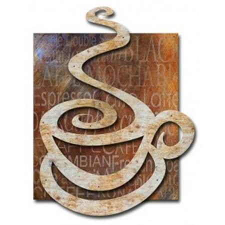 48 x 35 in. Coffee Cup Plasma Metal Sign | Walmart Canada