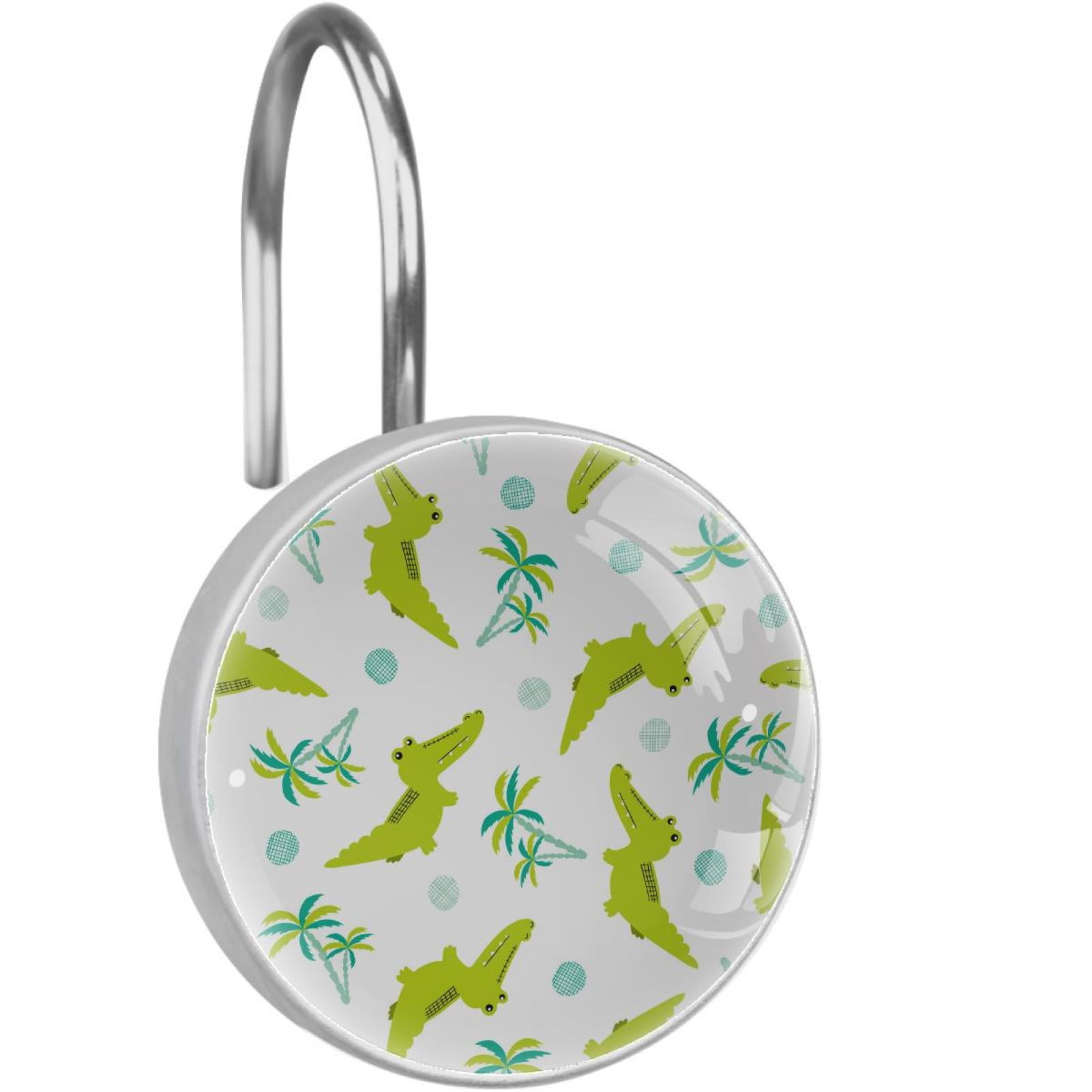 Dinosaur Shower Curtain Hooks（Set of 12）for Home Hotel Shower Rods ...