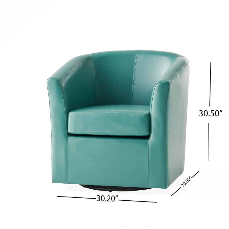 Turquoise Leather Chair