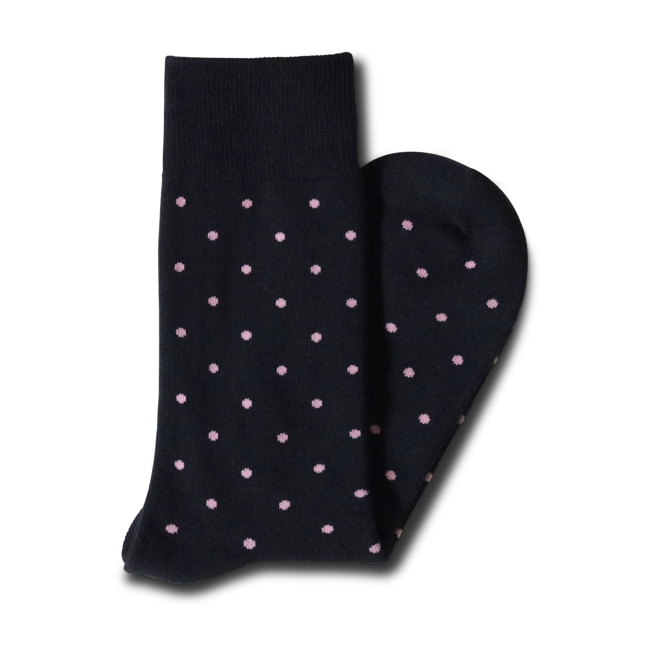 Black With Pink Polka Dots Sock - Walmart.com