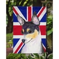 Rat Terrier with English Union Jack British Flag Garden Flag - Walmart.com