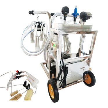 25L Electric Milking Machine Oil-Free Vacuum Pump Milker Milking ...