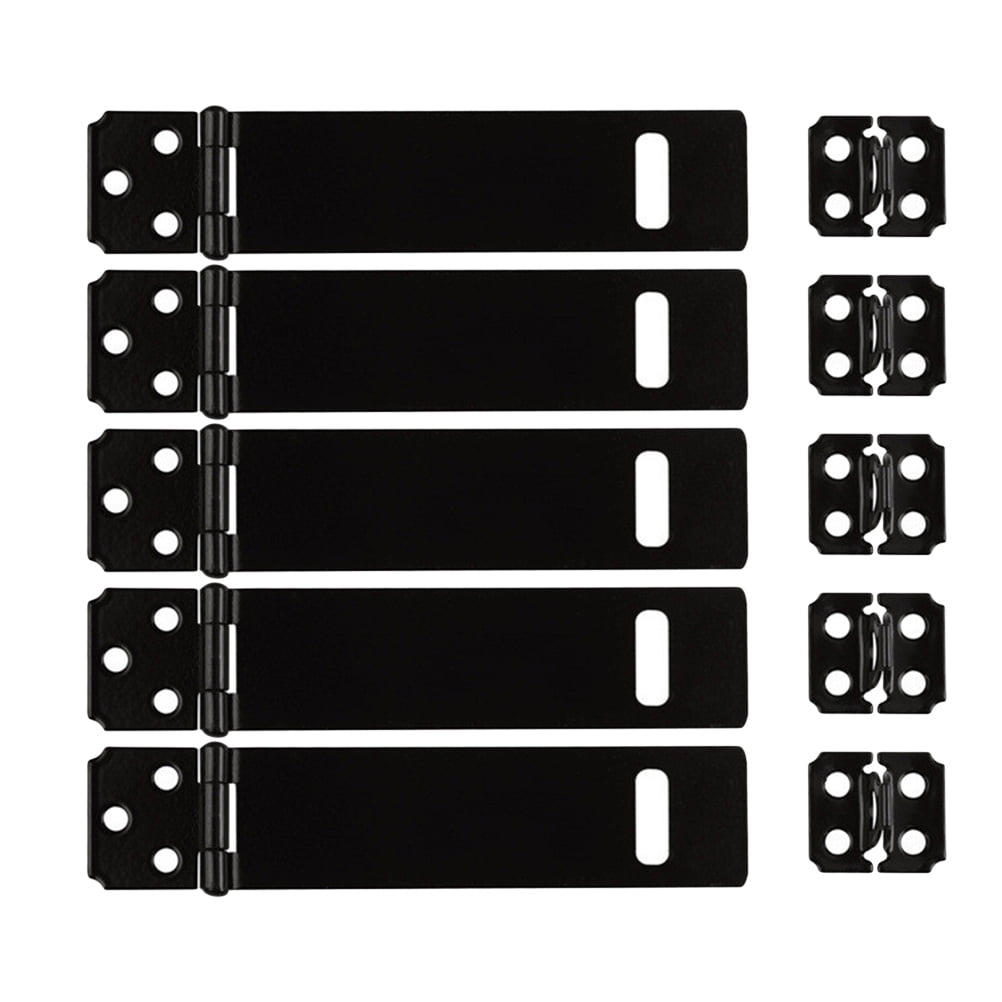 5Pc 5 Inches Padlock Hasp Door Clasp Hasp Lock Latch Iron Lock for ...