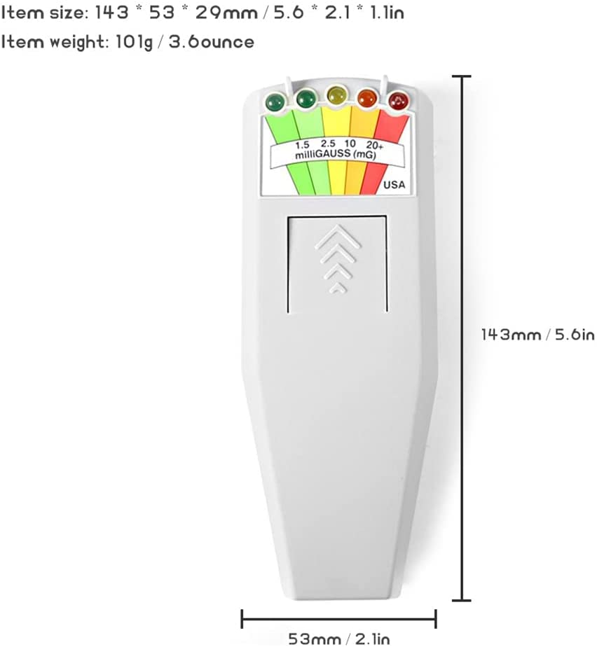 Detector de radiación electromagnética, medidor de Gauss K2 EMF ...