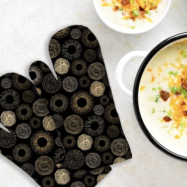 Set of 2 Red Gingham Oven Mitts by Ashton - Walmart.com