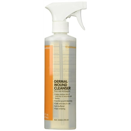 Dermal Wound Cleanser, First Aid Antiseptic, 16 Ounce Spray Bottle ...
