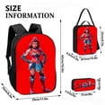 3-Pcs Bookbag Set, 3D Action Shooter Game Pattern Backpack for Gamer ...