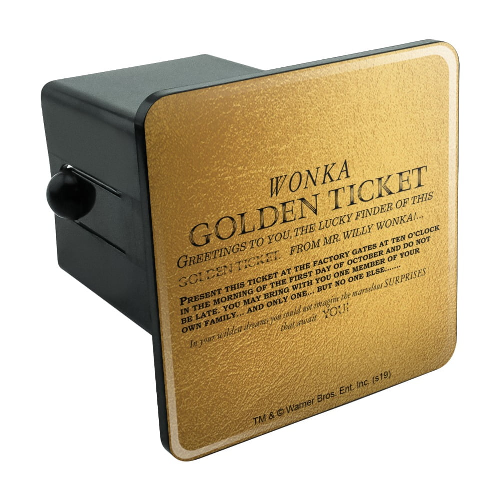 Willy Wonka and the Chocolate Factory Golden Ticket Tow Trailer Hitch ...