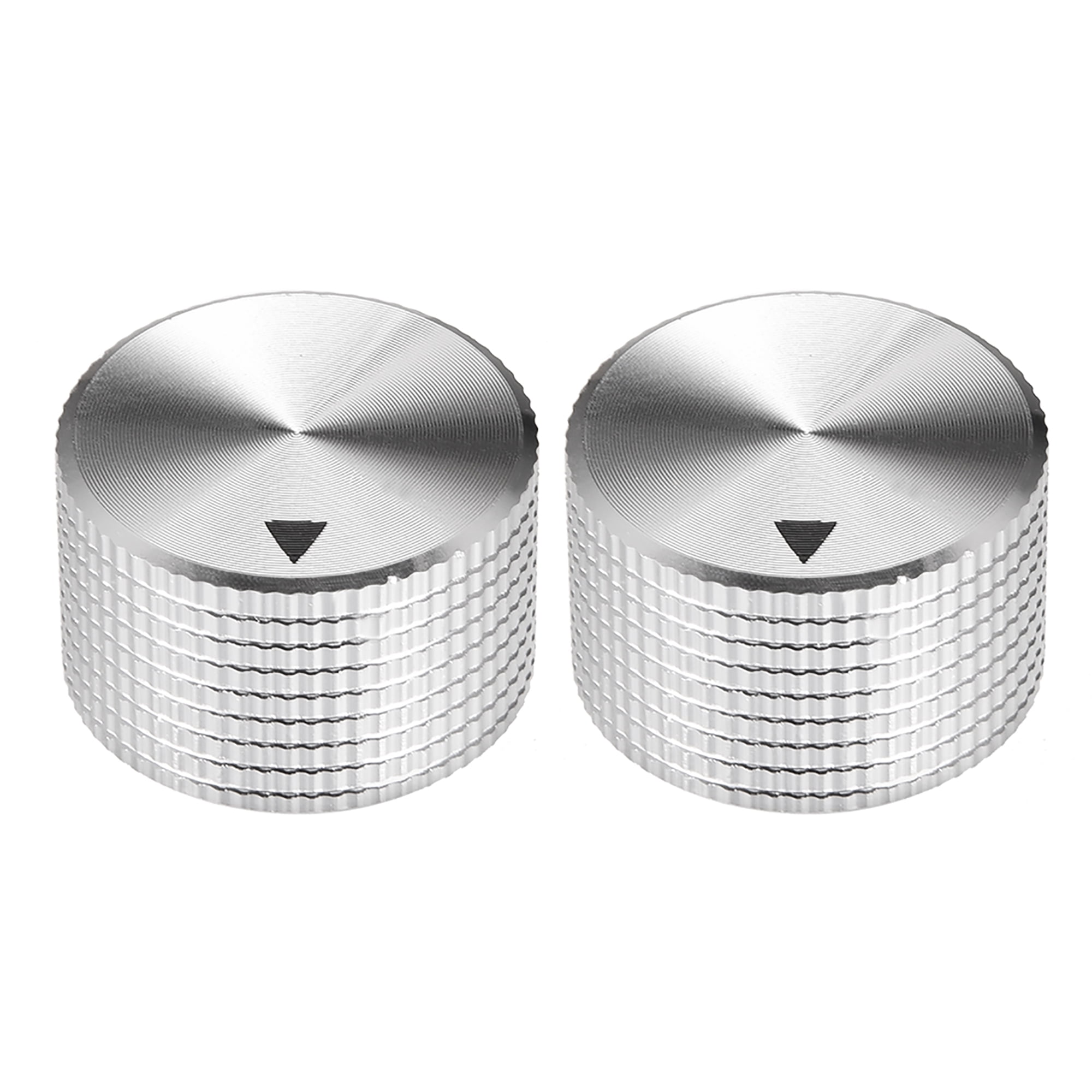Stereo Knob,25x6x15.5 mm Aluminium Alloy, Volume Control Knobs, Silver ...