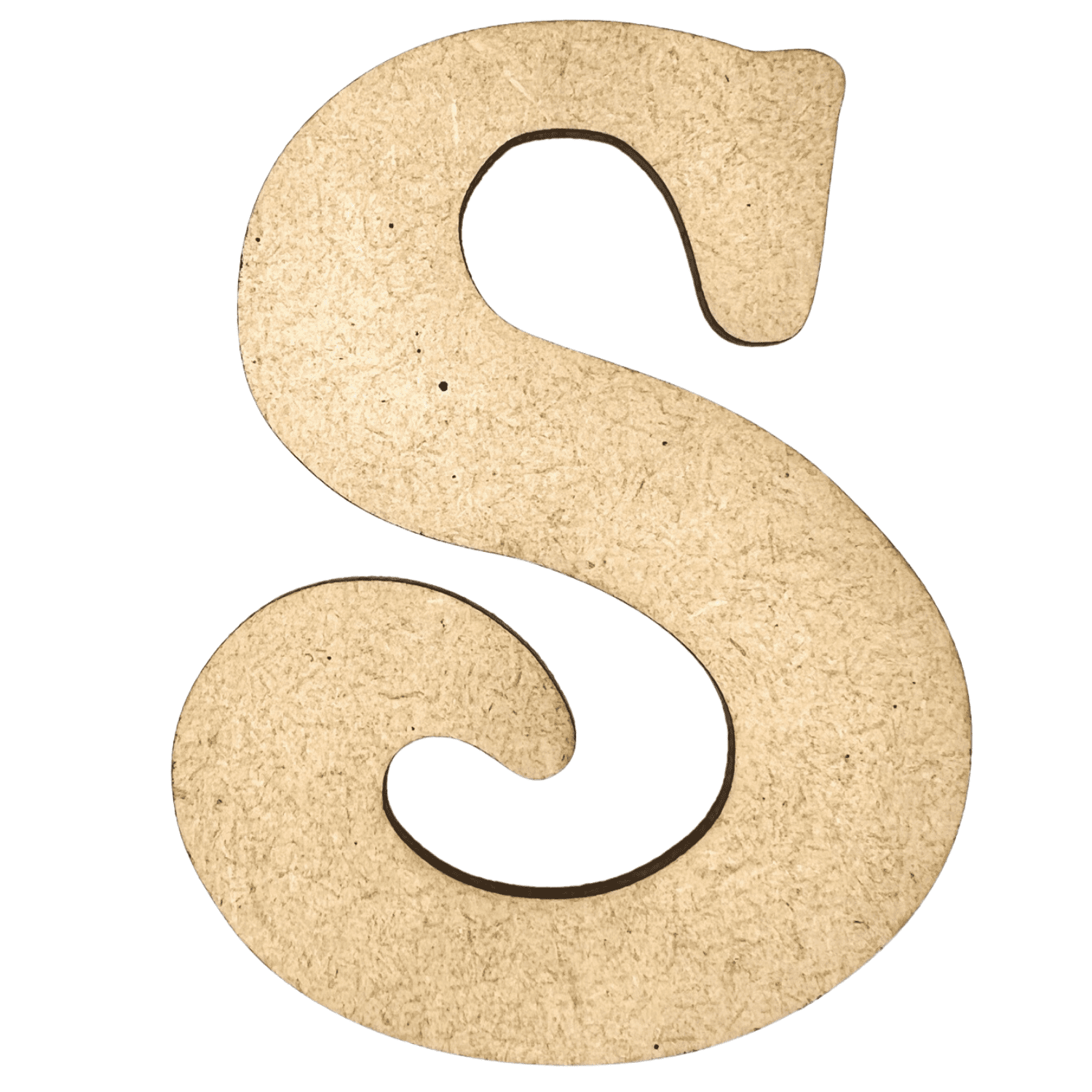 3" Tall MDF Letter S | 1/8" Thick | Krafty Supply Letters | Beltorian ...