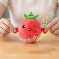 WSZZL Interactive Beat Sensory Toy, Cute Plush Strawberry, Intelligent ...