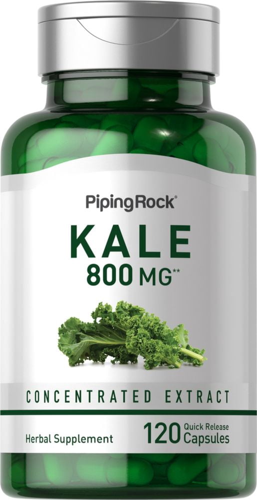 Kale Extract 800mg | 120 Capsules | by Piping Rock - Walmart.com