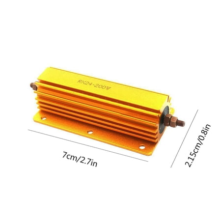 200W Aluminium Housing Chassis Mounted Wirewound Power Resistor Glod ...
